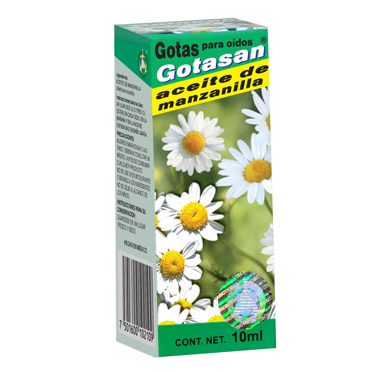 Gotas óticas GOTASAN ® aceite de manzanilla frasco 10ml – El Ángel de ...