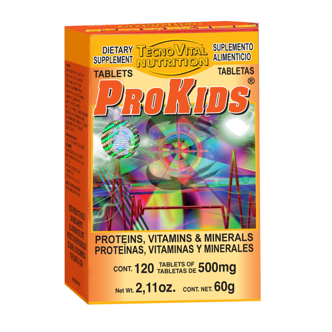 Tabletas PROKIDS ® proteínas, vitaminas y minerales para niños caja fr ...