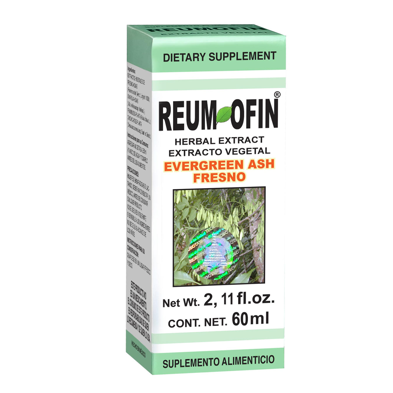 Extracto vegetal REUMOFIN ® hojas de fresno caja frasco gotero 60ml ...