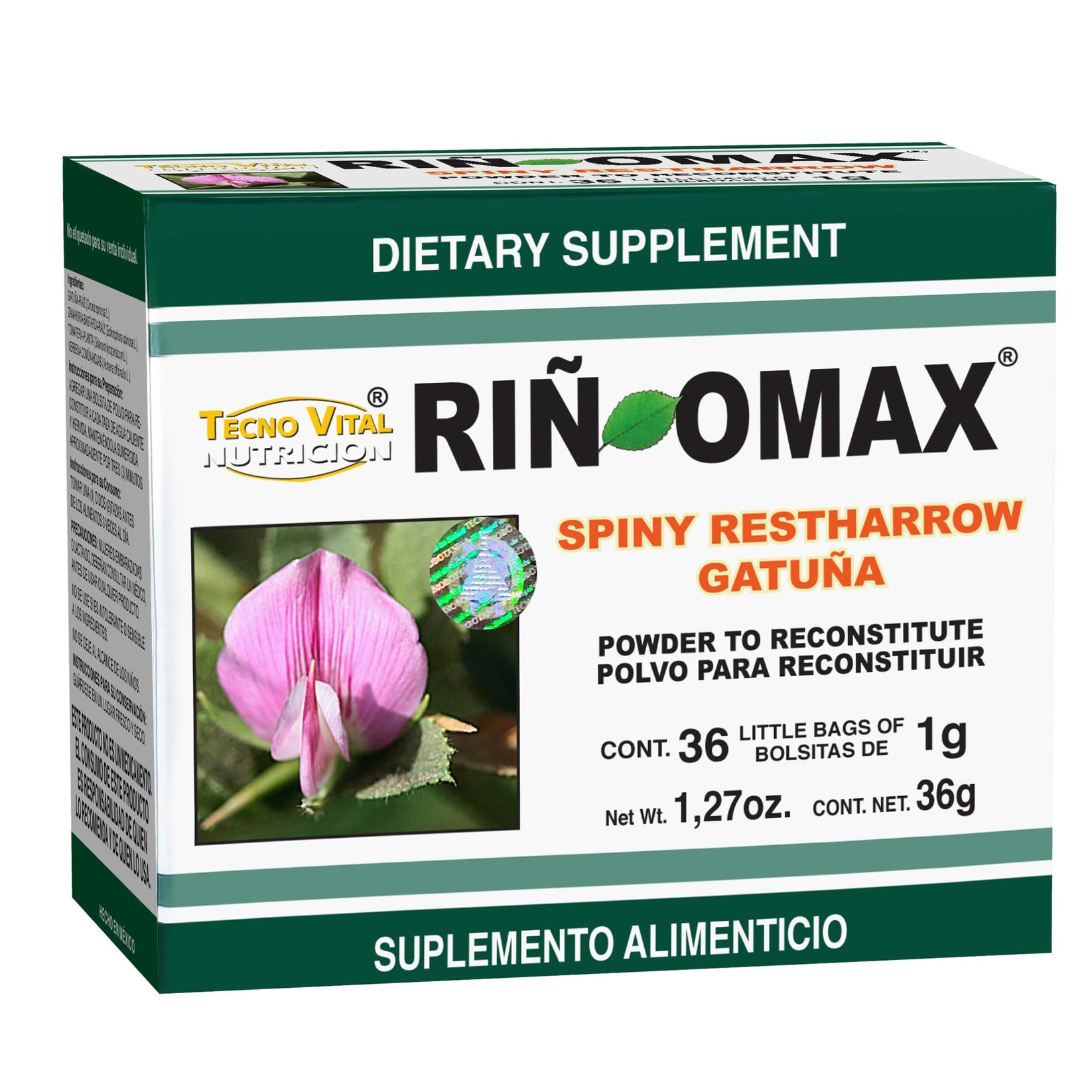 Té granulado RIÑOMAX ® gatuña caja 36 sbrs – El Ángel de tu Salud