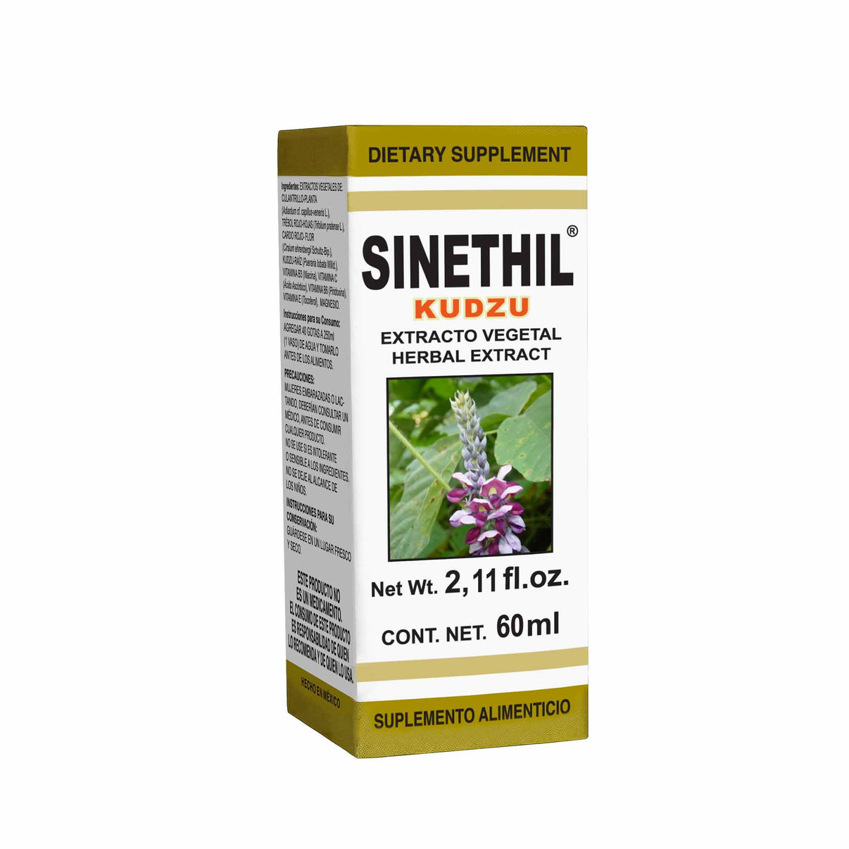 Extracto vegetal SINETHIL ® kudzu caja frasco gotero 60ml – El Ángel de ...